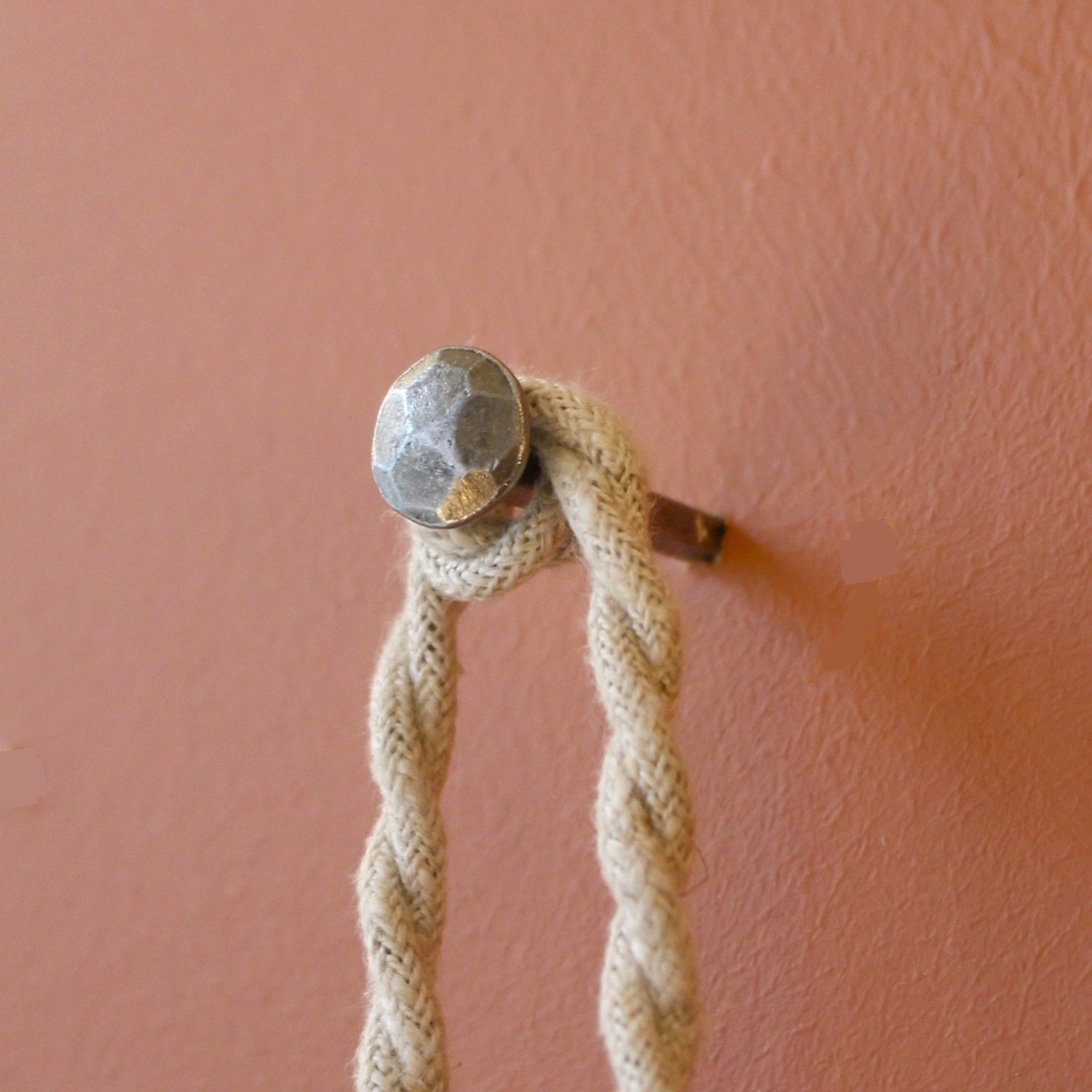 Clou martelé pour lampe baladeuse, support mural pour lampe à suspendre ...